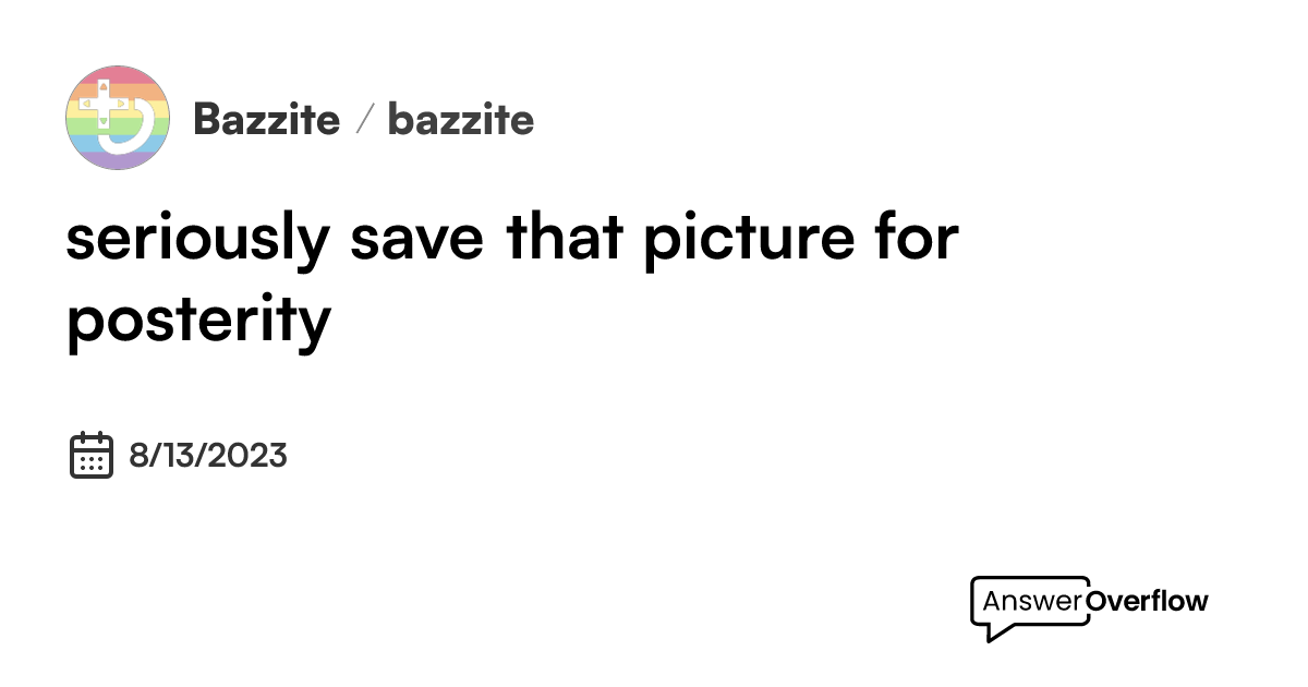 (seriously save that picture for posterity.) - Universal Blue