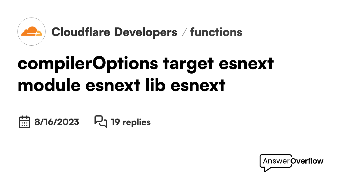 compilerOptions": { "target": "esnext", "module": "esnext", "lib": ["esnext"], "types ...
