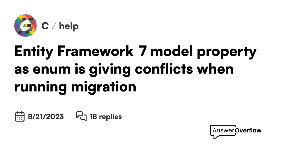 Entity Framework 7 model property as enum is giving conflicts when running migration - C#