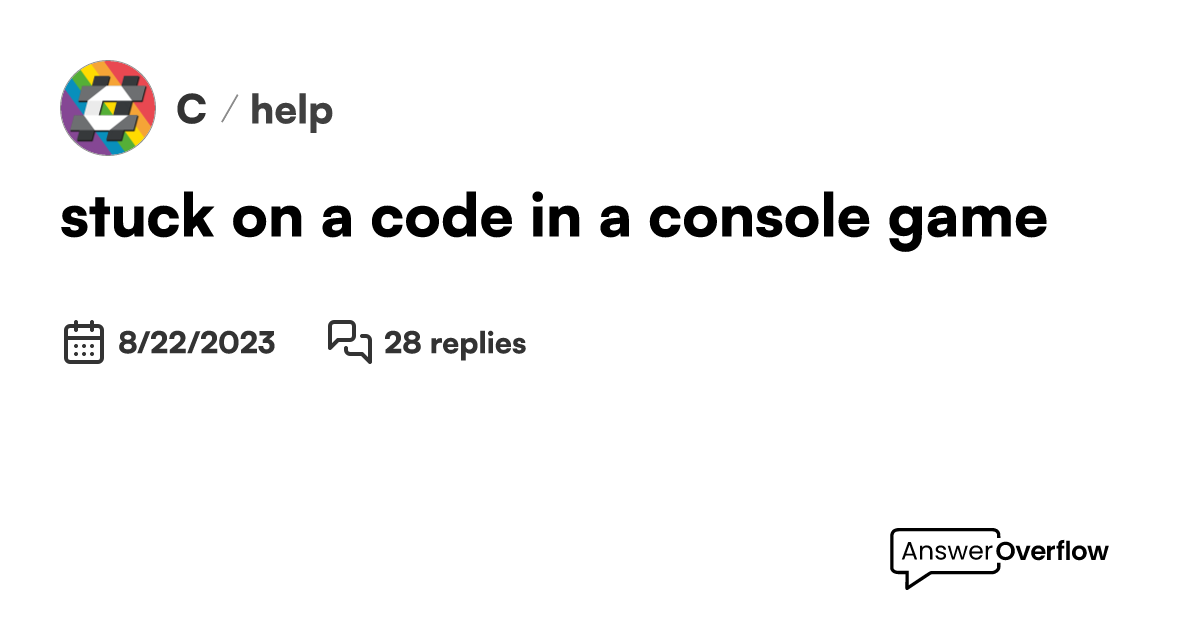 stuck on a code in a console game - C#