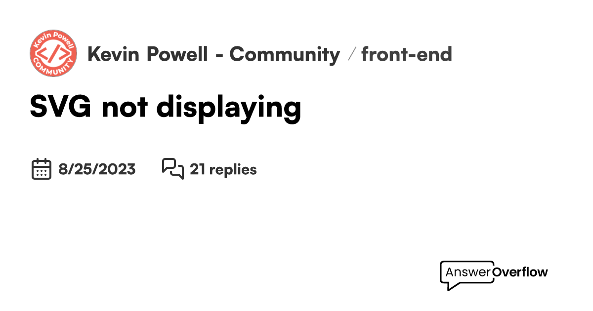 SVG not displaying - Kevin Powell - Community