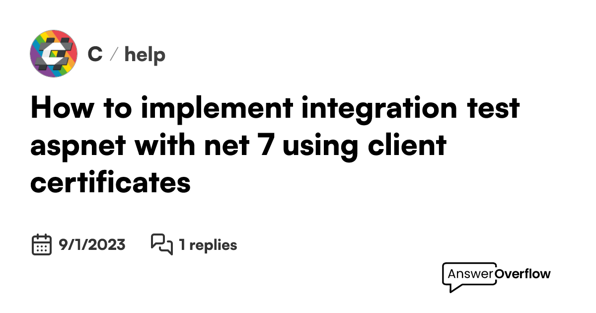How to implement integration test asp.net with .net 7 using client ...