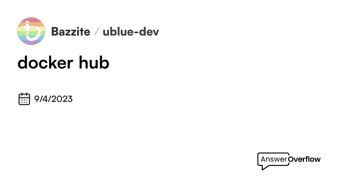 (docker hub) - Universal Blue