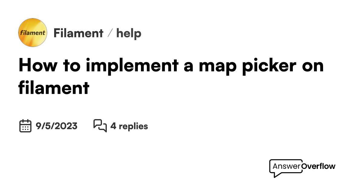 How to implement a map picker on filament? - Filament