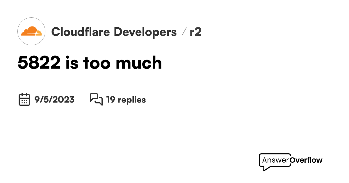 $58.22 is too much? - Cloudflare Developers