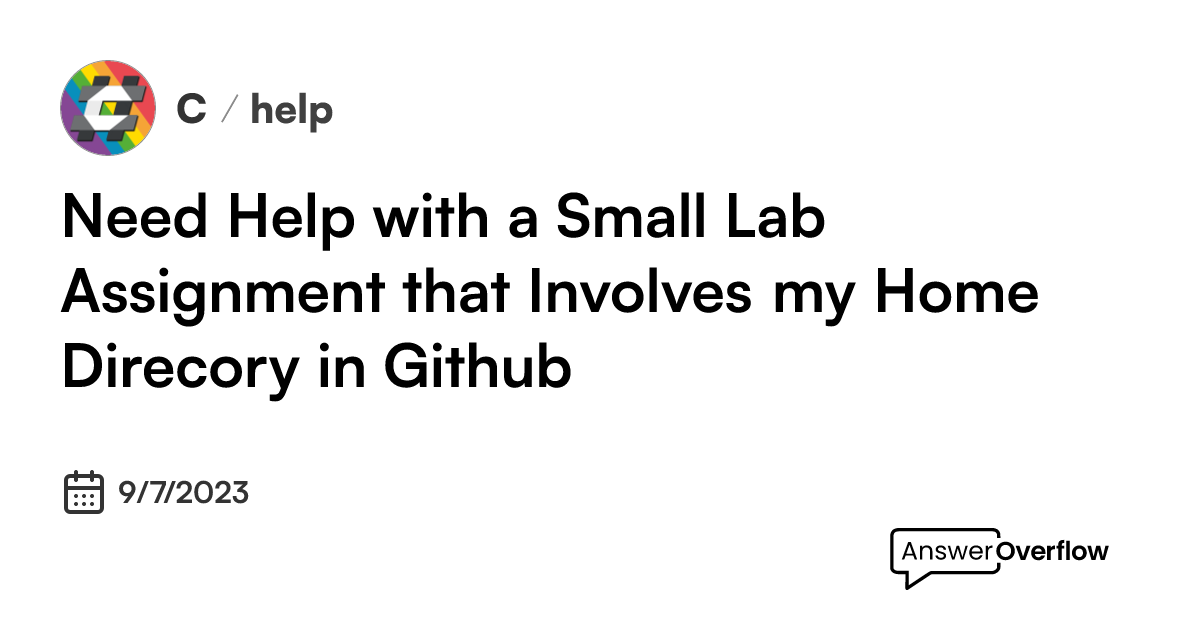 Need Help with a Small Lab Assignment that Involves my Home Direcory in Github - C#