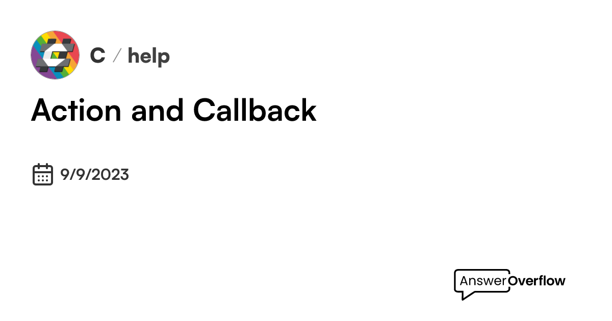 Action and Callback - C#