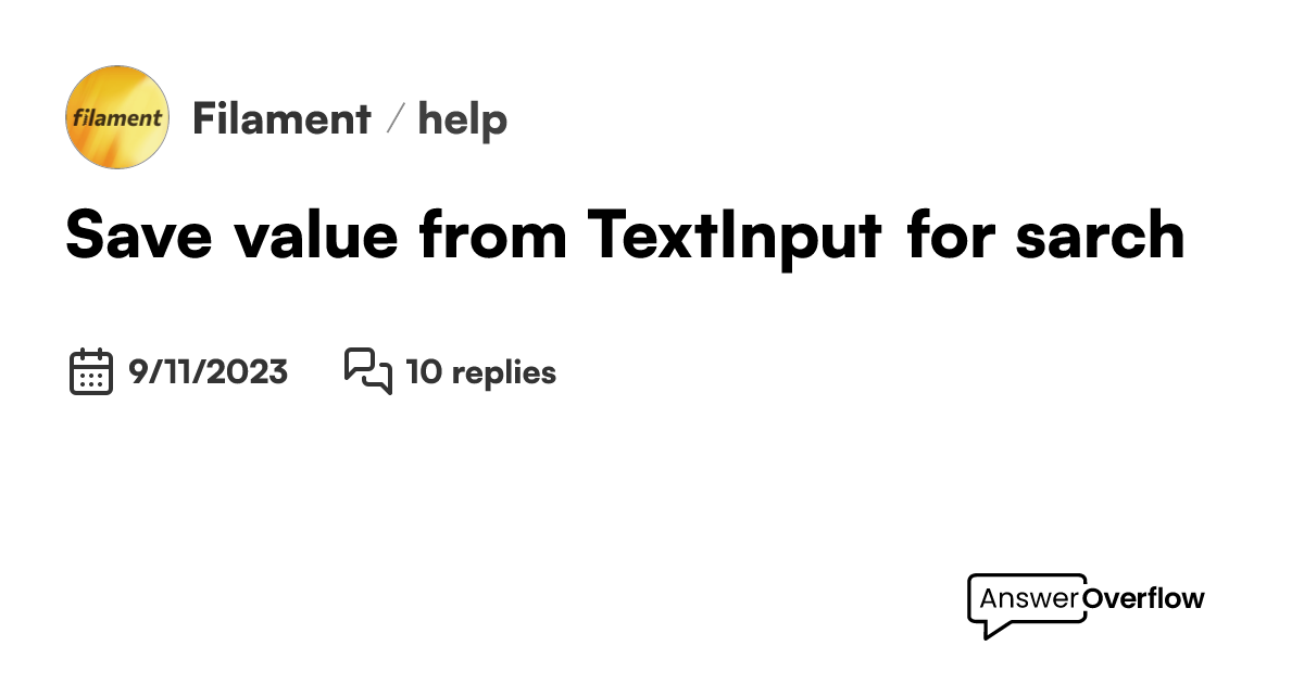 Save value from TextInput for sarch - Filament