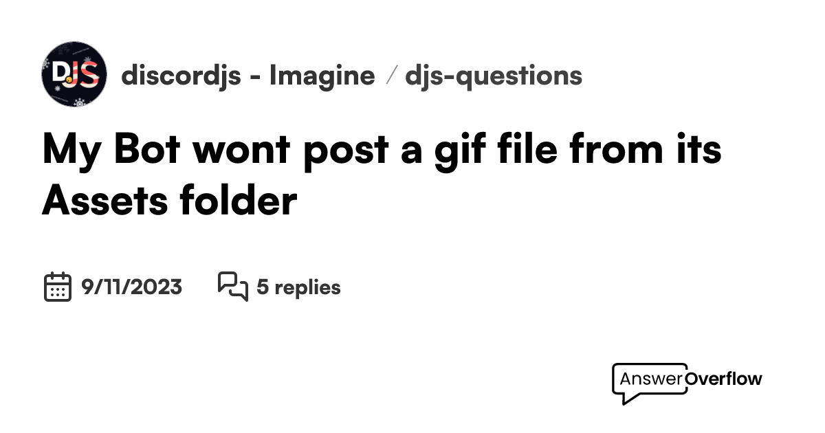My Bot won't post a .gif file from it's Assets folder - discord.js - Imagine an app
