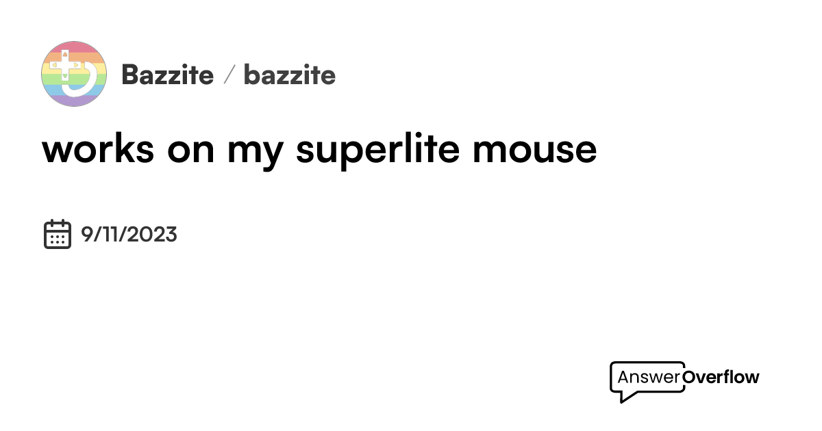 works on my superlite mouse - Universal Blue