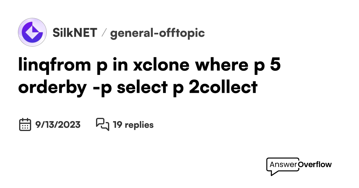 `linq!(from p in x.clone(), where p