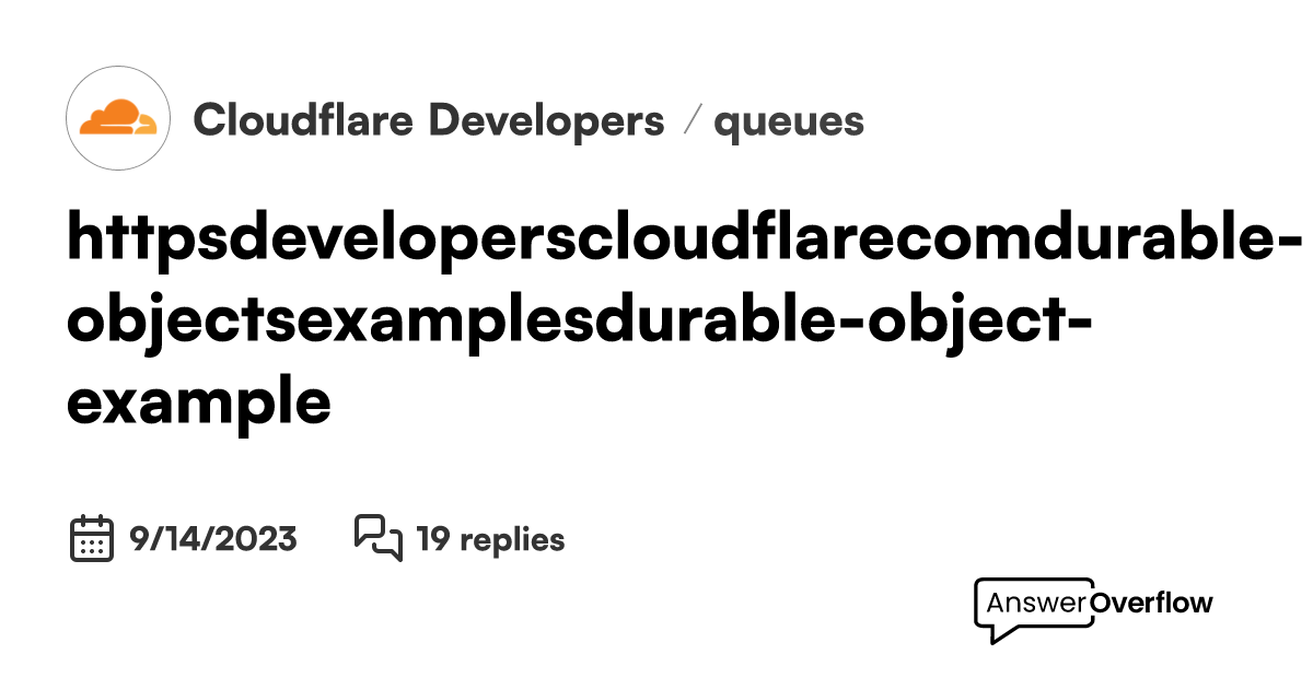 https://developers.cloudflare.com/durable-objects/examples/durable-object-example/ - Cloudflare ...