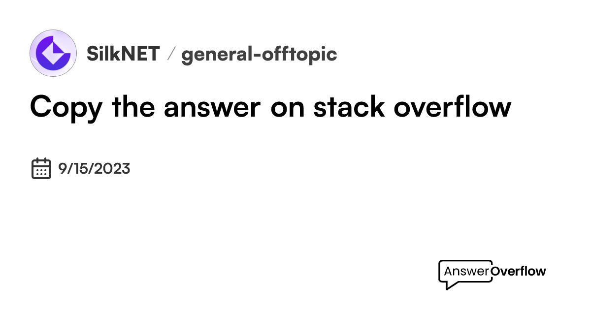 Copy the answer on stack overflow - Silk.NET