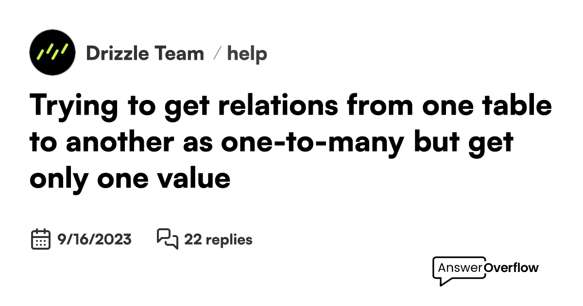 Trying To Get Relations From One Table To Another As One To Many But Get Only One Value