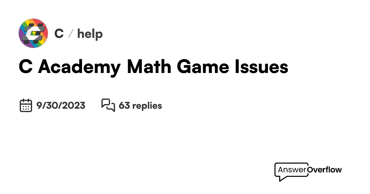 C# Academy Math Game Issues - C#