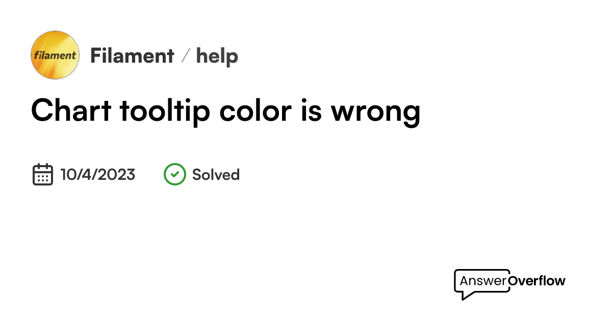 Chart tooltip color is wrong - Filament