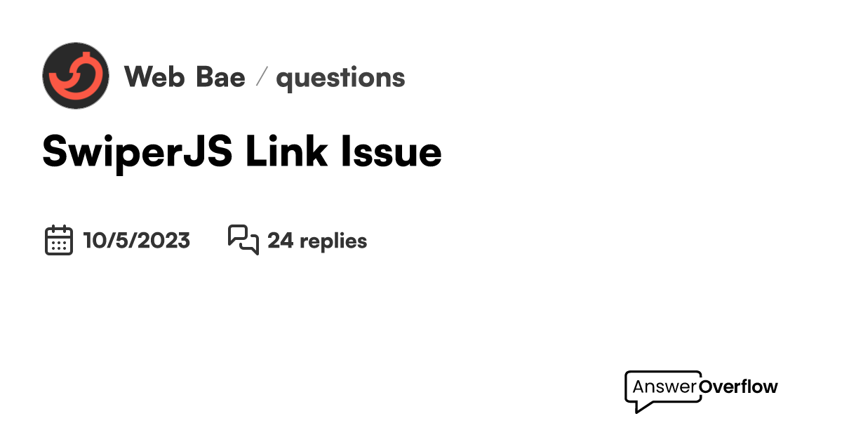 Swiperjs Link Issue Web Bae 