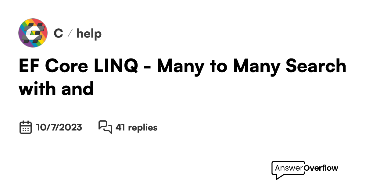 EF Core LINQ - Many to Many Search with && and || - C#