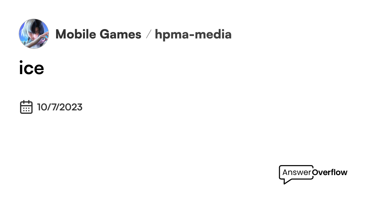 ice - Mobile Games