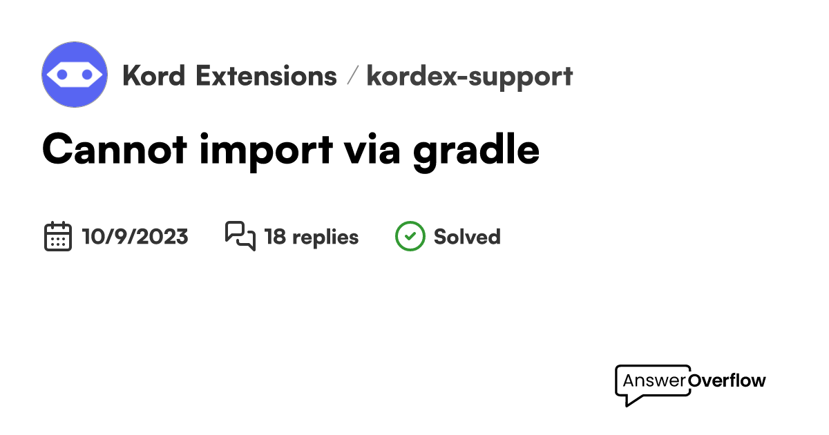 Cannot import via gradle - Kord Extensions