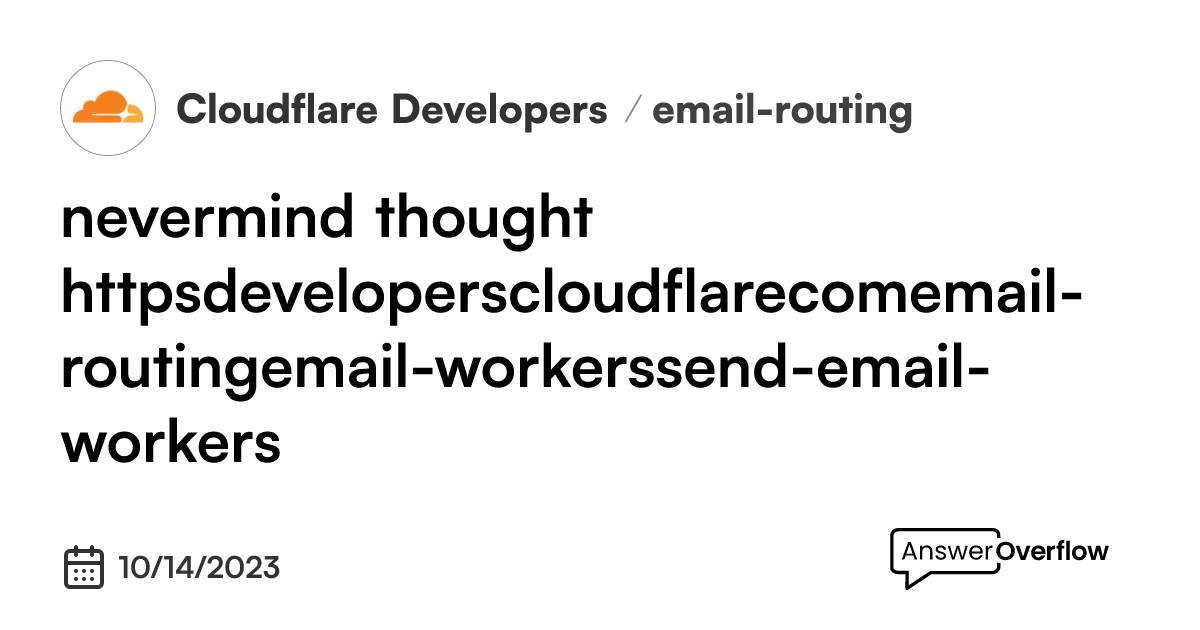 nevermind, thought https://developers.cloudflare.com/email-routing/email-workers/send-email ...