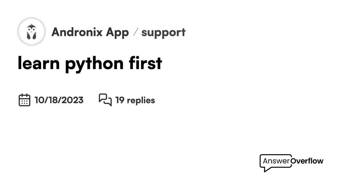 learn python first - Andronix App