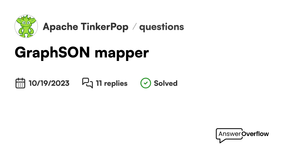 GraphSON mapper - Apache TinkerPop