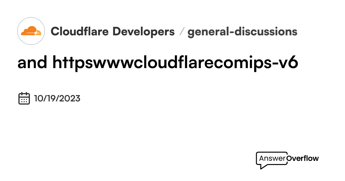 and https://www.cloudflare.com/ips-v6/ - Cloudflare Developers