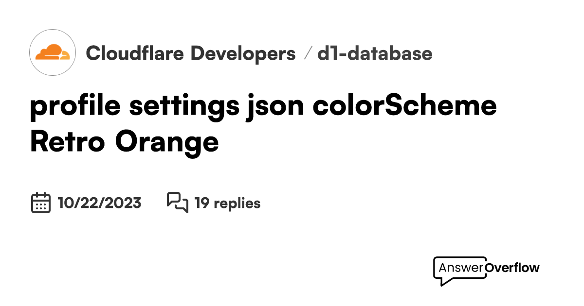 profile settings: ```json { "colorScheme": "Retro Orange", "cursorColor ...