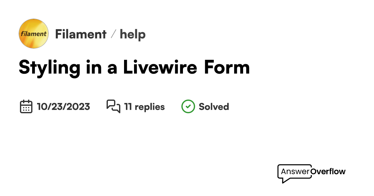Styling in a Livewire Form - Filament