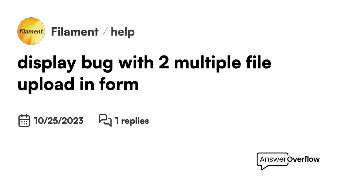 display bug with 2 multiple file upload in form - Filament