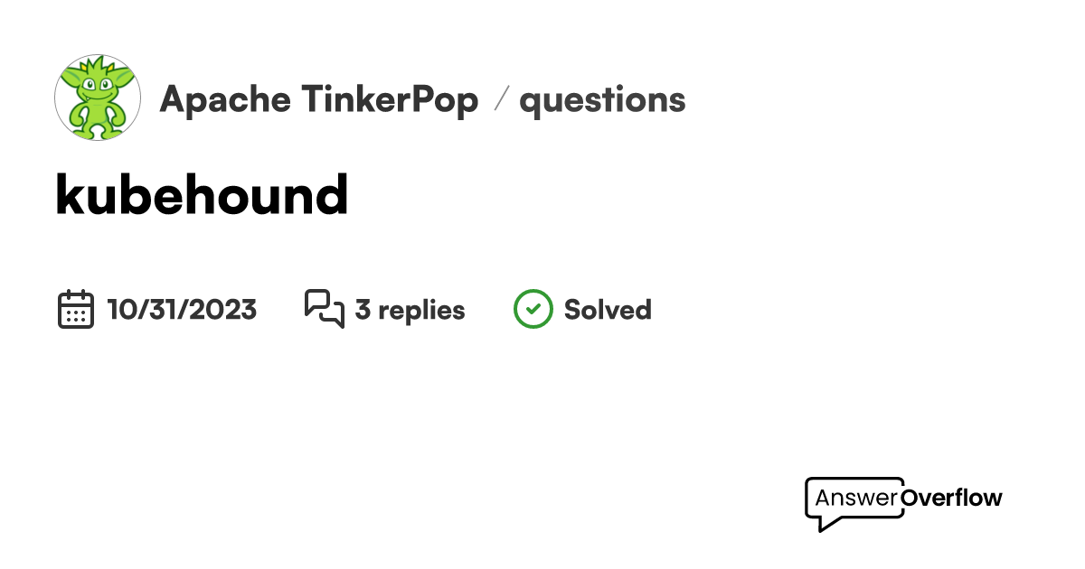 kubehound - Apache TinkerPop