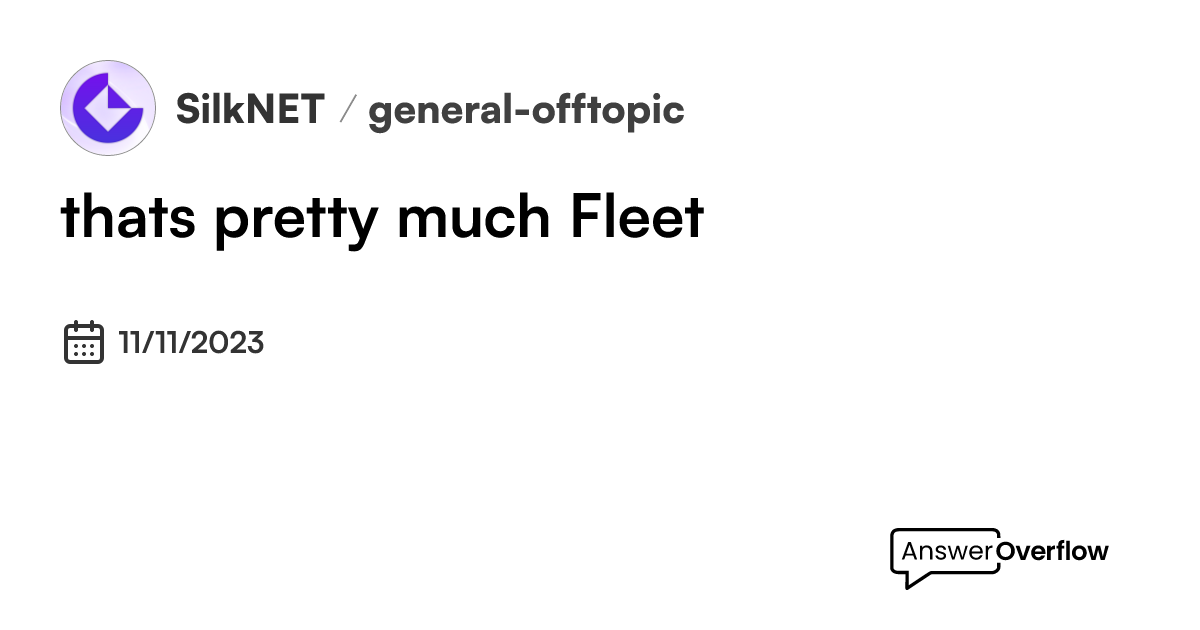 that's pretty much Fleet - Silk.NET