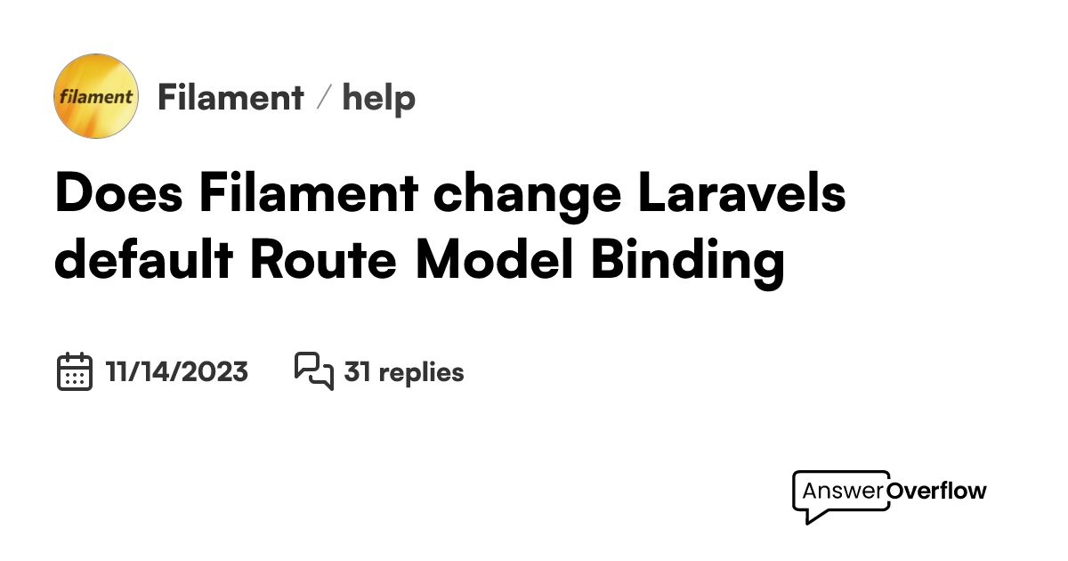 Does Filament change Laravel's default Route Model Binding? - Filament