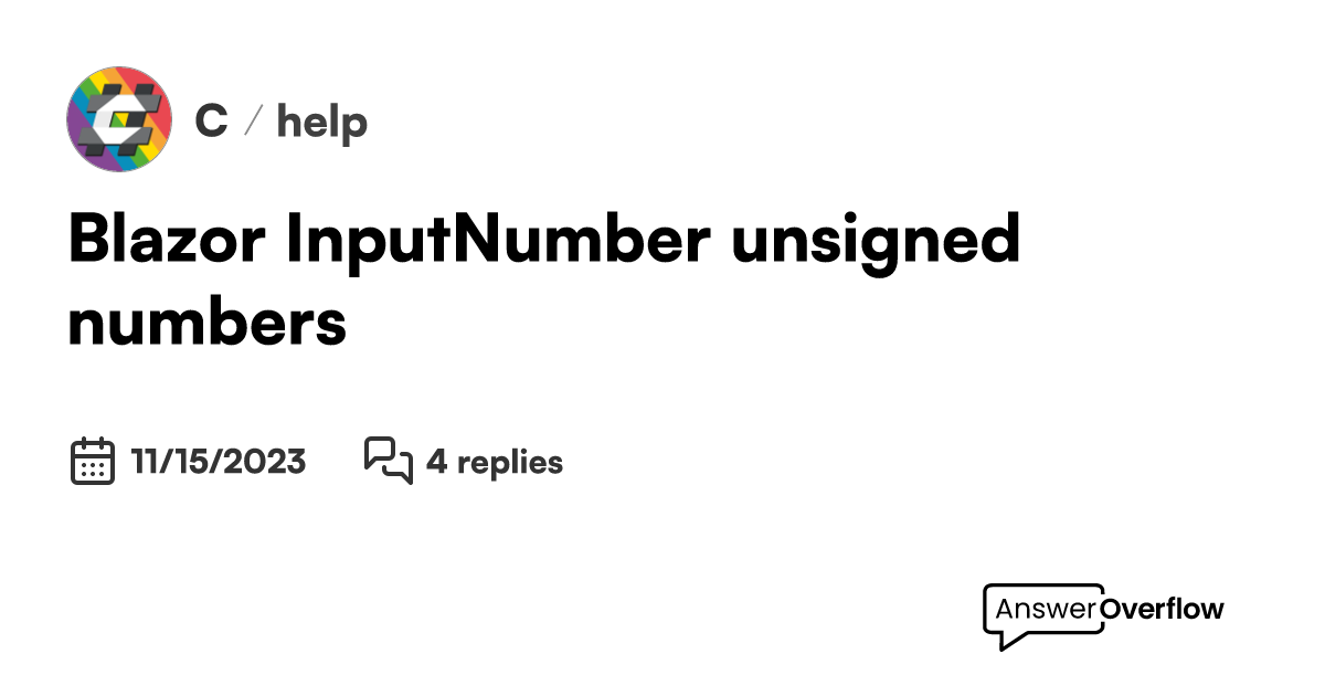 Blazor InputNumber unsigned numbers - C#