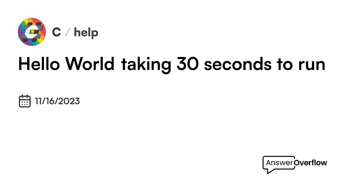 Hello World taking 30 seconds + to run - C#