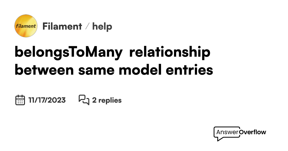 belongsToMany relationship between same model entries - Filament