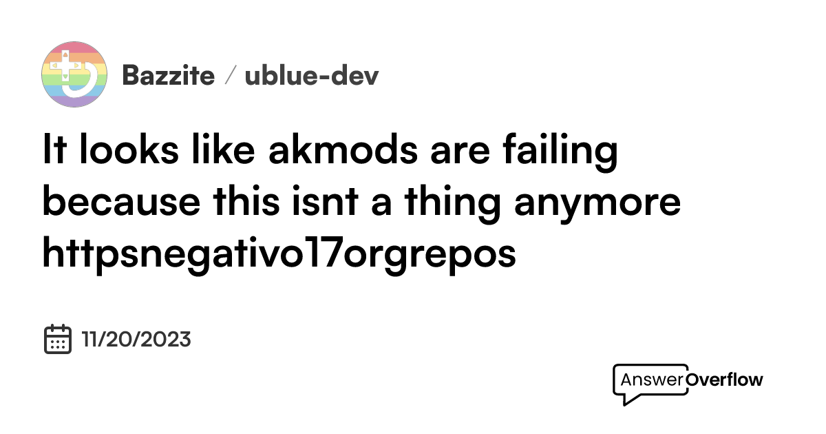 It looks like akmods are failing because this isn't a thing anymore: