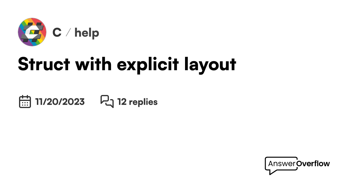 Struct with explicit layout - C#