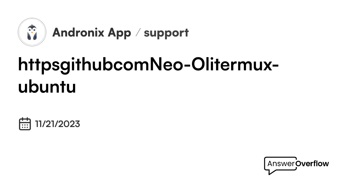https://github.com/Neo-Oli/termux-ubuntu - Andronix App