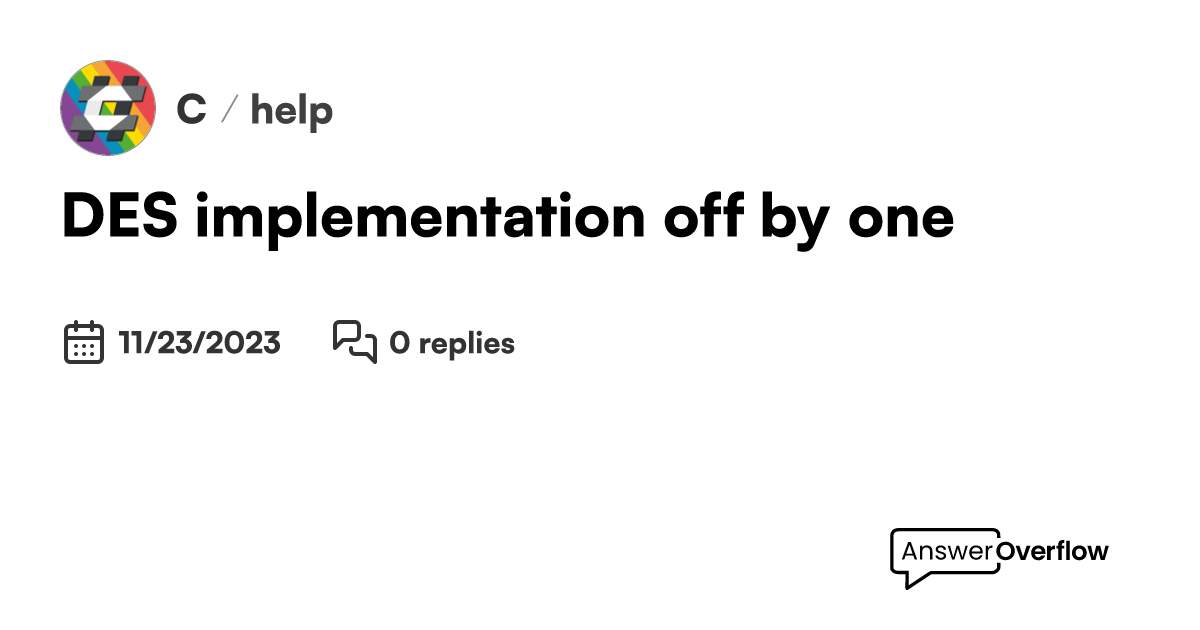 DES implementation (off by one?) - C#