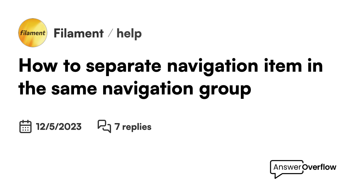 how-to-separate-navigation-item-in-the-same-navigation-group-filament