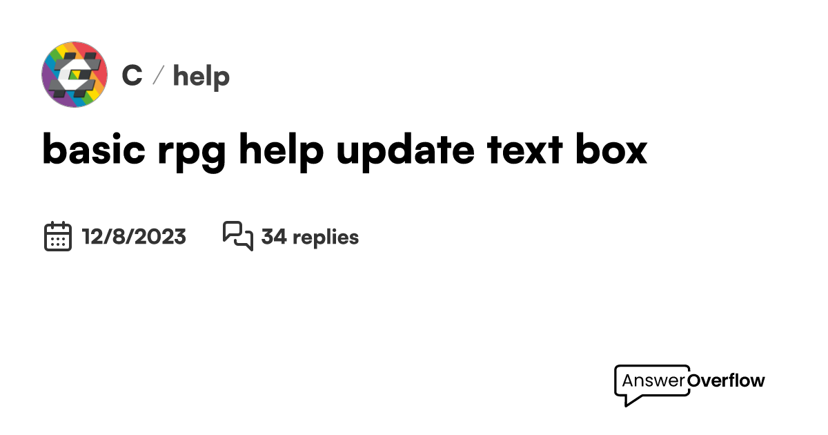basic rpg help, update text box - C#