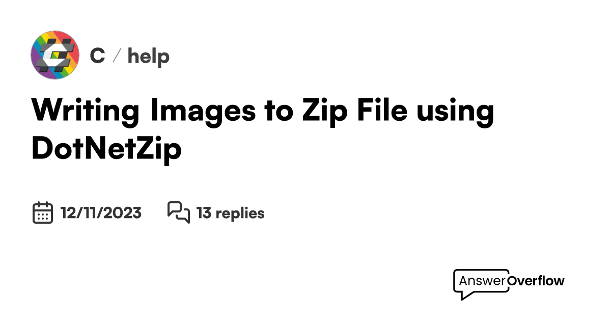 Writing Images To Zip File Using Dotnetzip C