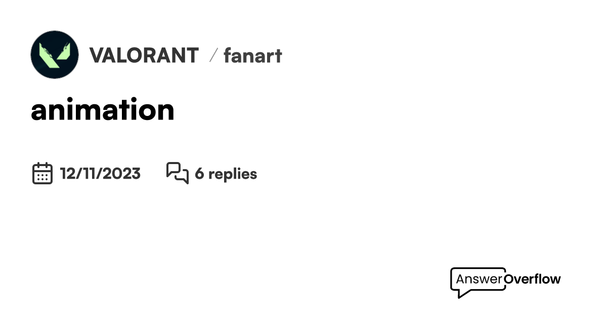animation - VALORANT