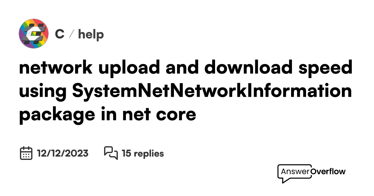 network upload and download speed using System.Net.NetworkInformation package in .net core - C#