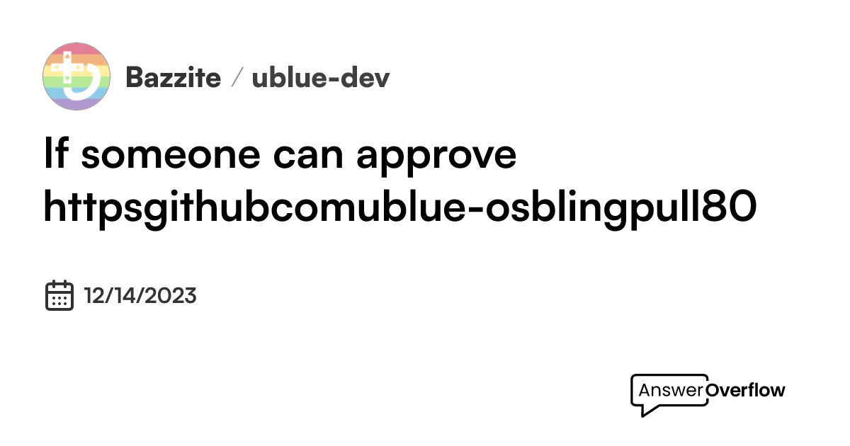 If someone can approve: https://github.com/ublue-os/bling/pull/80 - Universal Blue