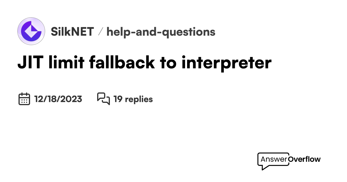 JIT limit fallback to interpreter :)))))))))))))))) - Silk.NET
