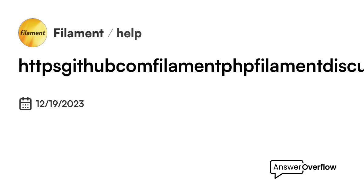 https://github.com/filamentphp/filament/discussions/10370 - Filament