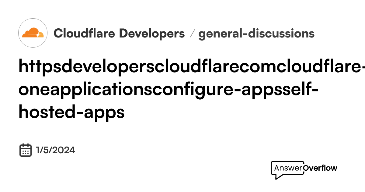 https://developers.cloudflare.com/cloudflare-one/applications/configure ...
